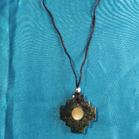 Jewelry | Peruvian Necklace Carved In Inca Chakana Natural Stone | Poshmark